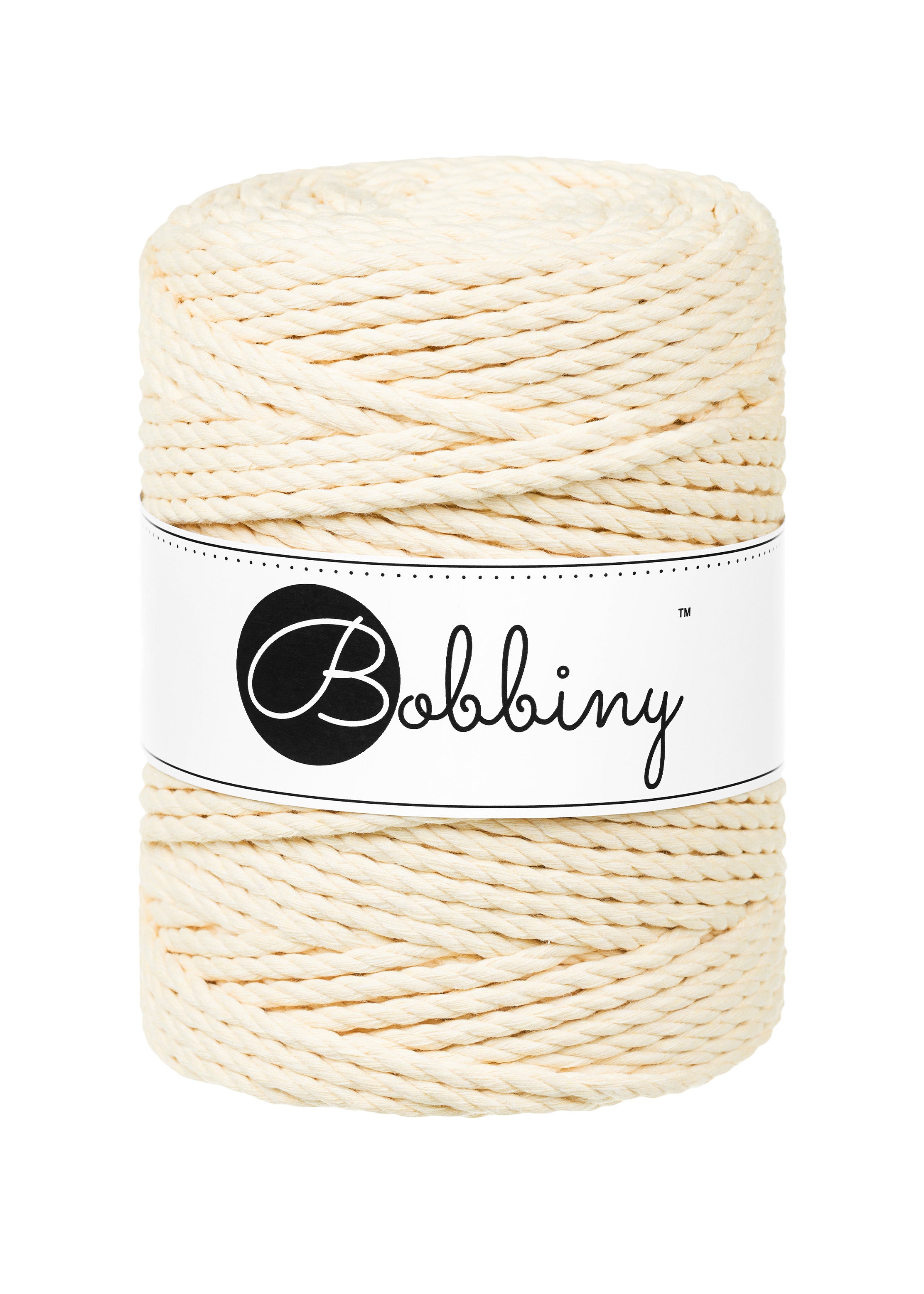 Bobbiny Macrame Rope - 3ply - 5mm - Butter Yellow – Adelaide Hills Yarn Co.
