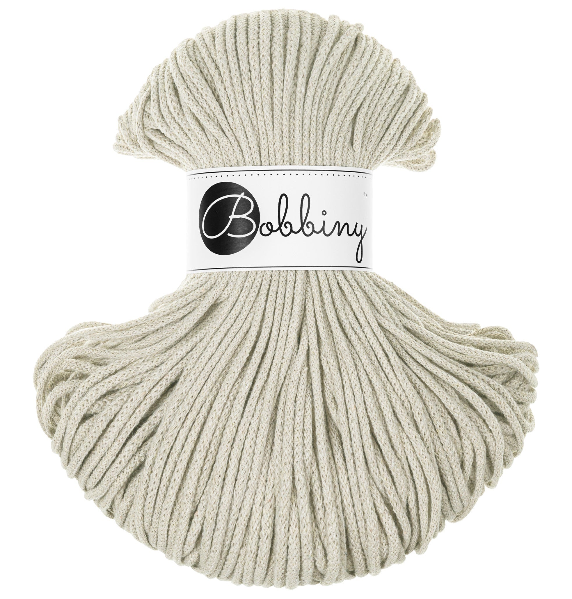 Bobbiny Braided Cords - Junior 3mm - Pale Olive – Adelaide Hills Yarn Co.