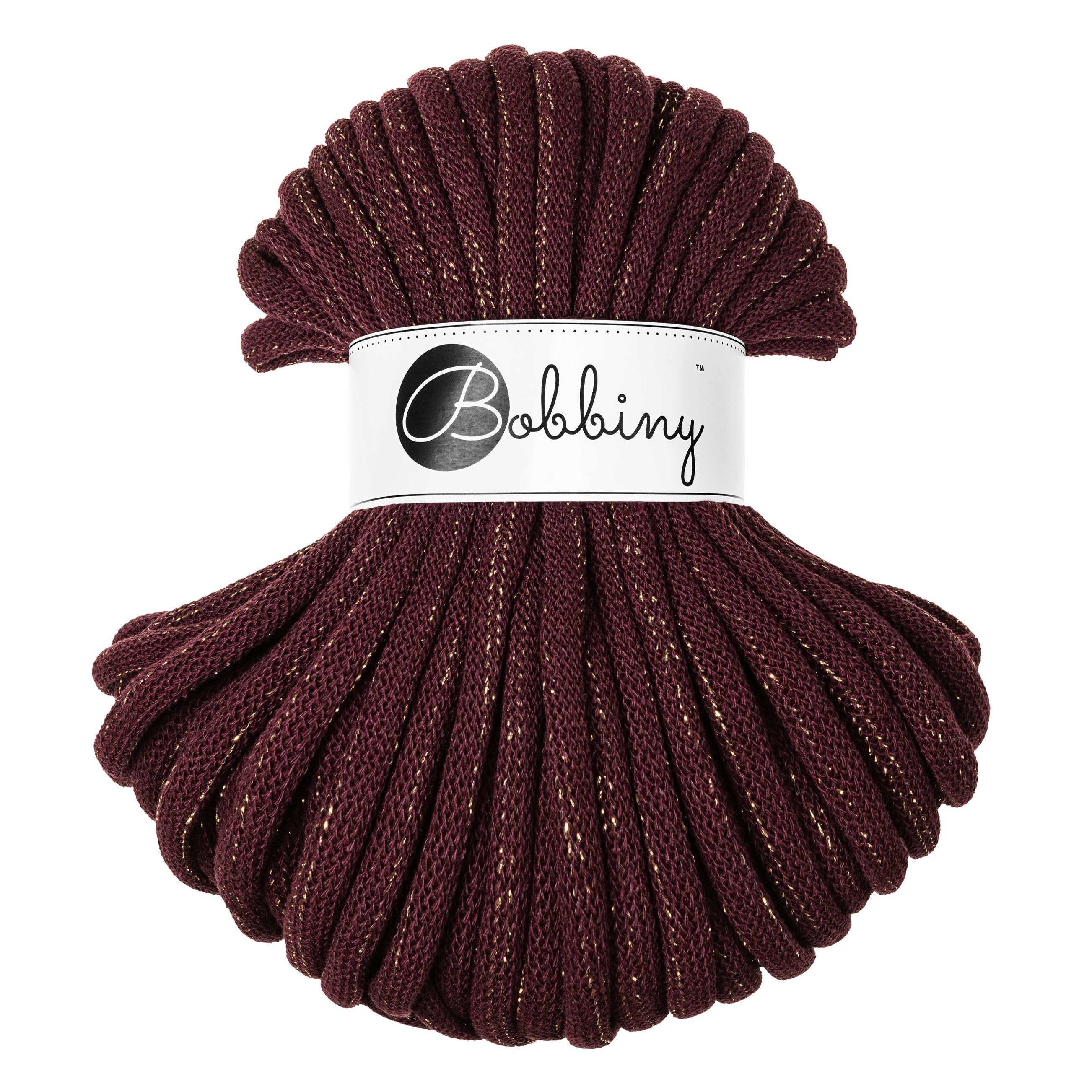 Bobbiny Braided Cords - Jumbo 9mm 30m - Golden Burgundy – Adelaide ...