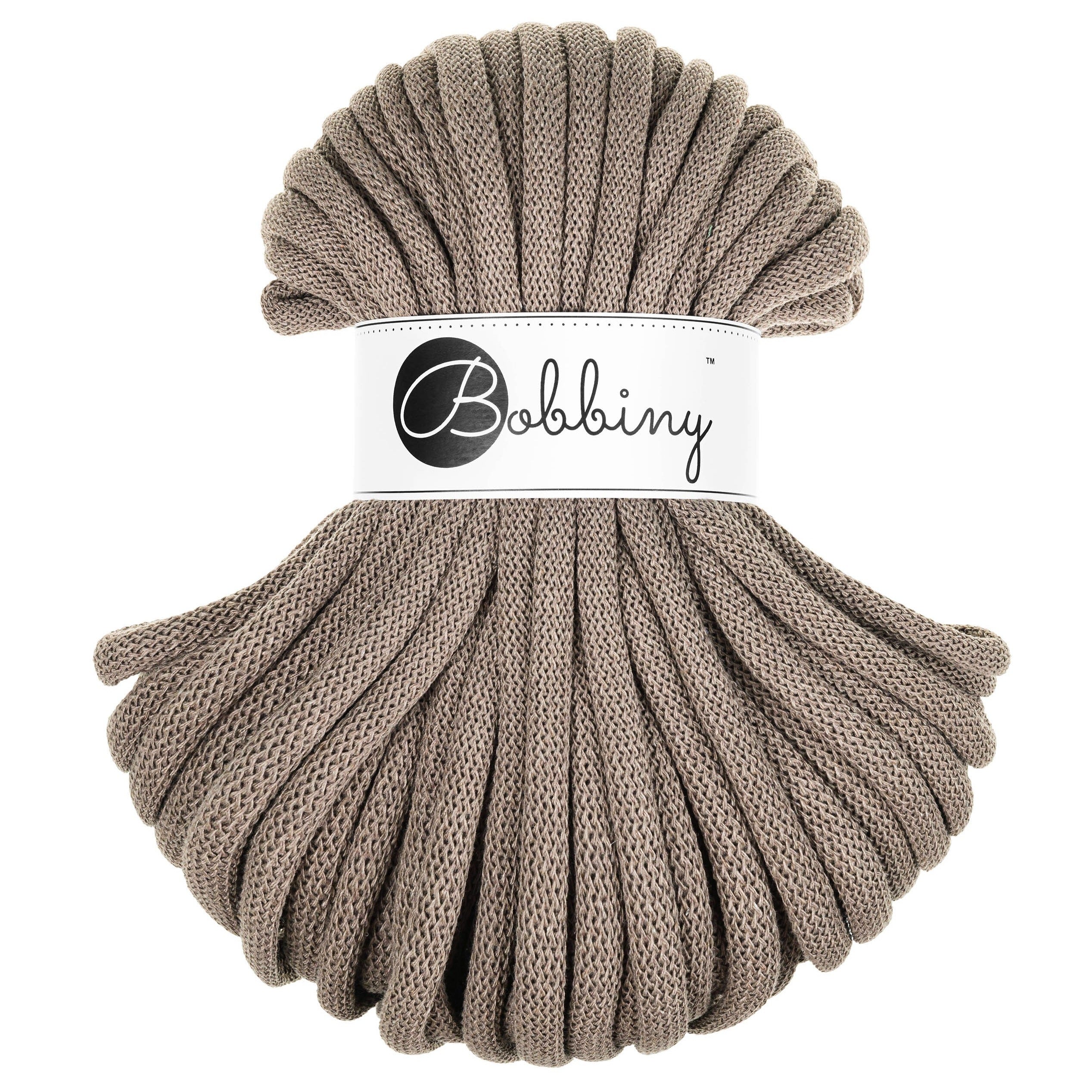 Bobbiny Braided Cords - Jumbo 9mm 30m - Coffee – Adelaide Hills Yarn Co.
