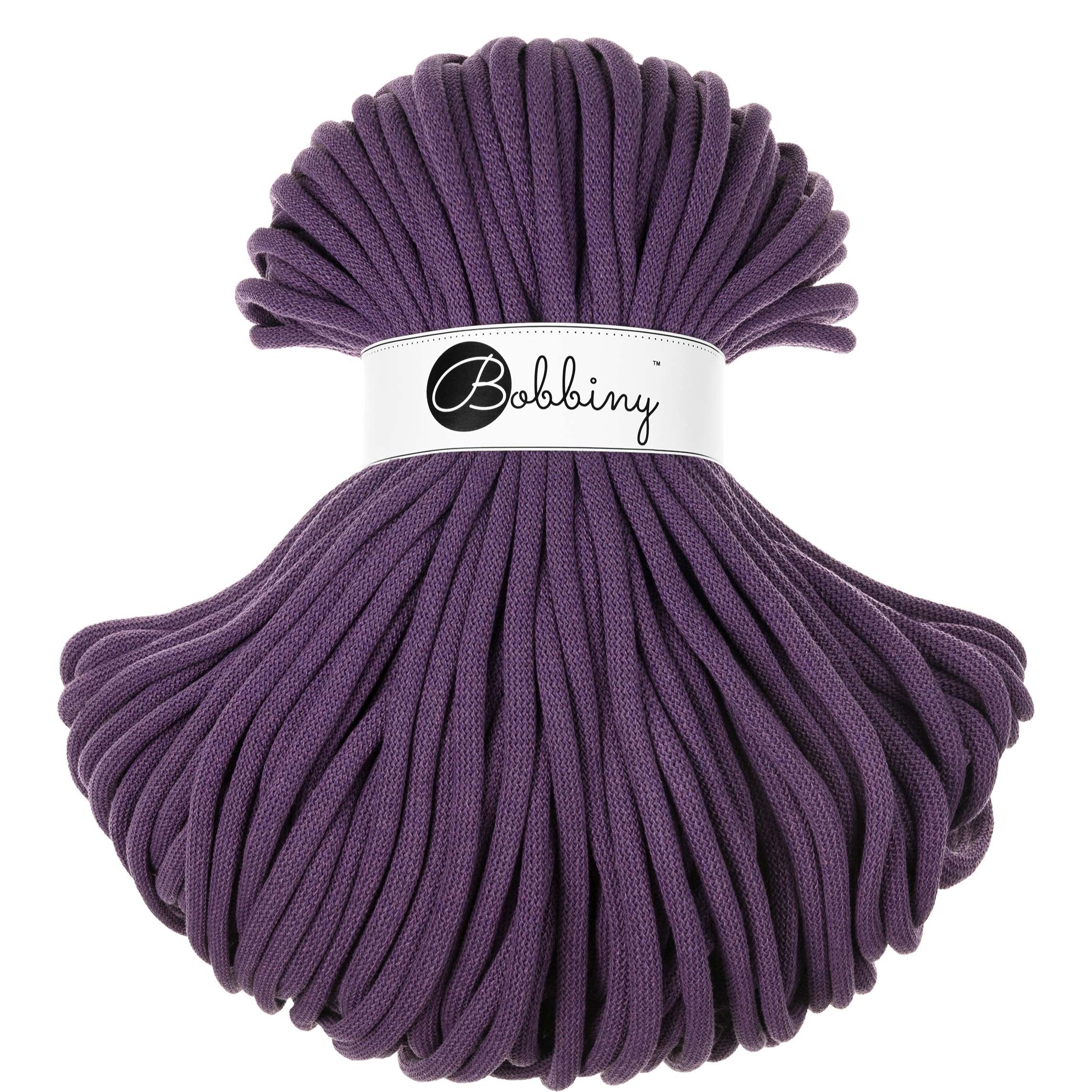 Bobbiny Braided Cords - Jumbo 9mm - Violet – Adelaide Hills Yarn Co.