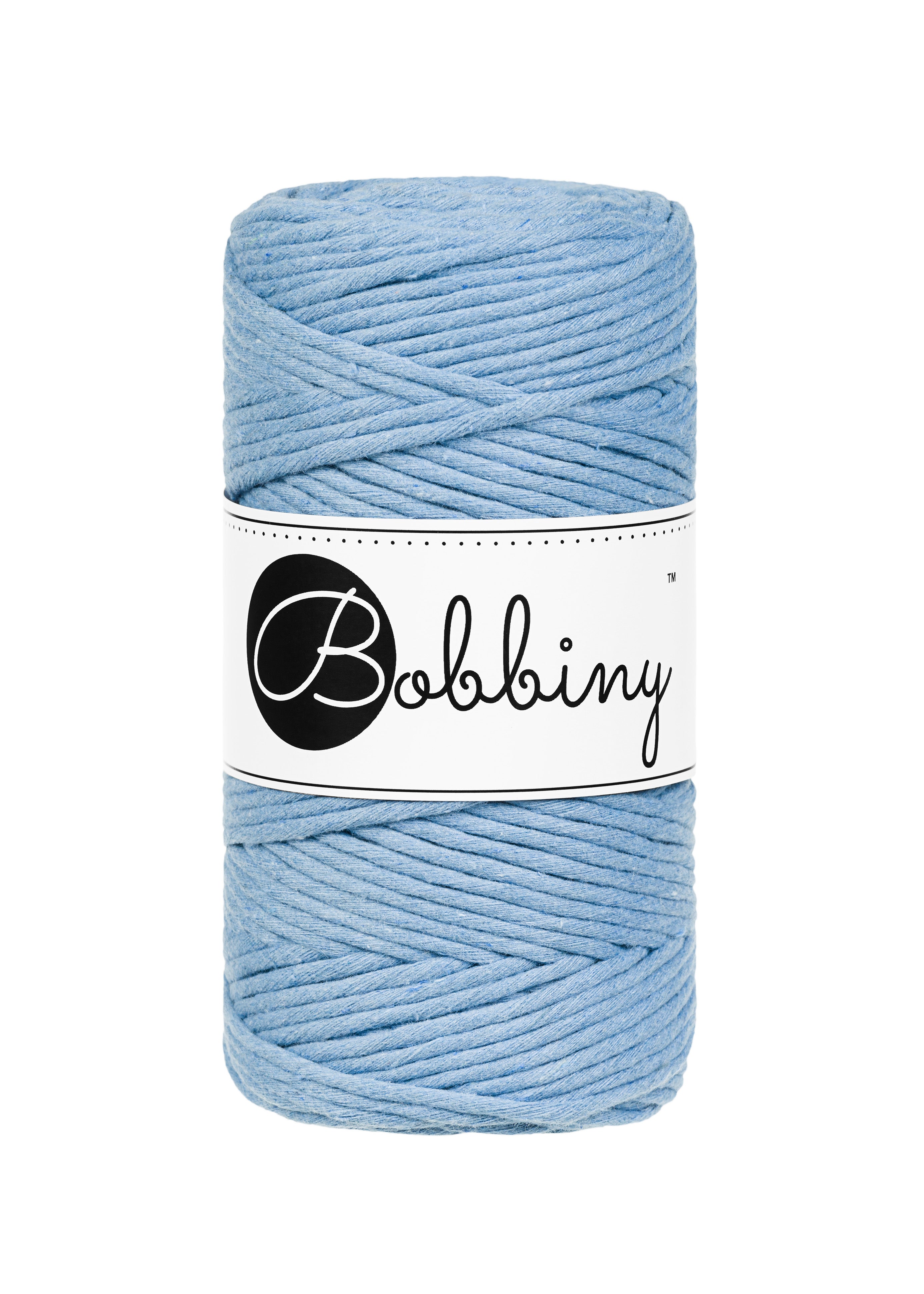 Bobbiny Single Twist Macrame Cord - Premium 3mm - Perfect Blue ...