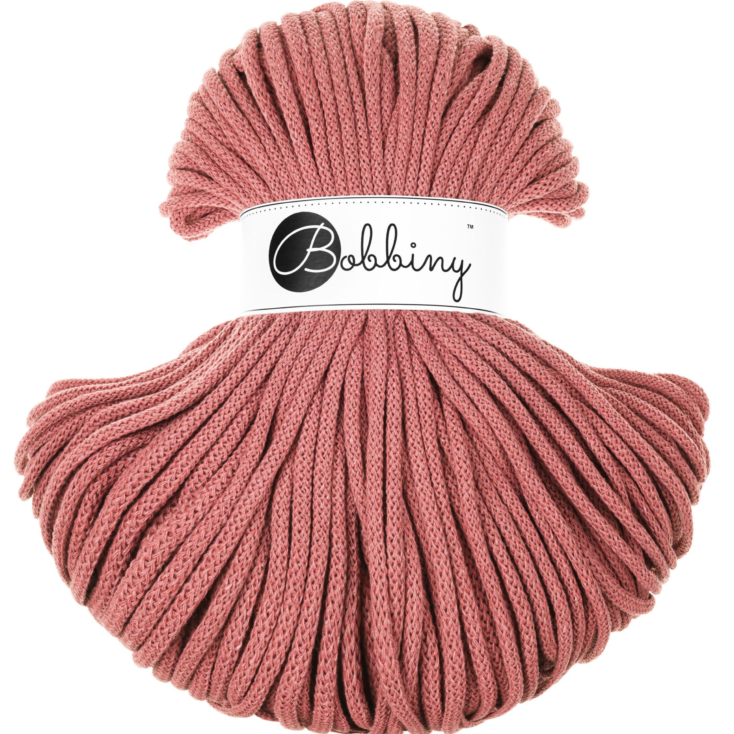 Bobbiny Braided Cords - Premium 5mm - Peony – Adelaide Hills Yarn Co.
