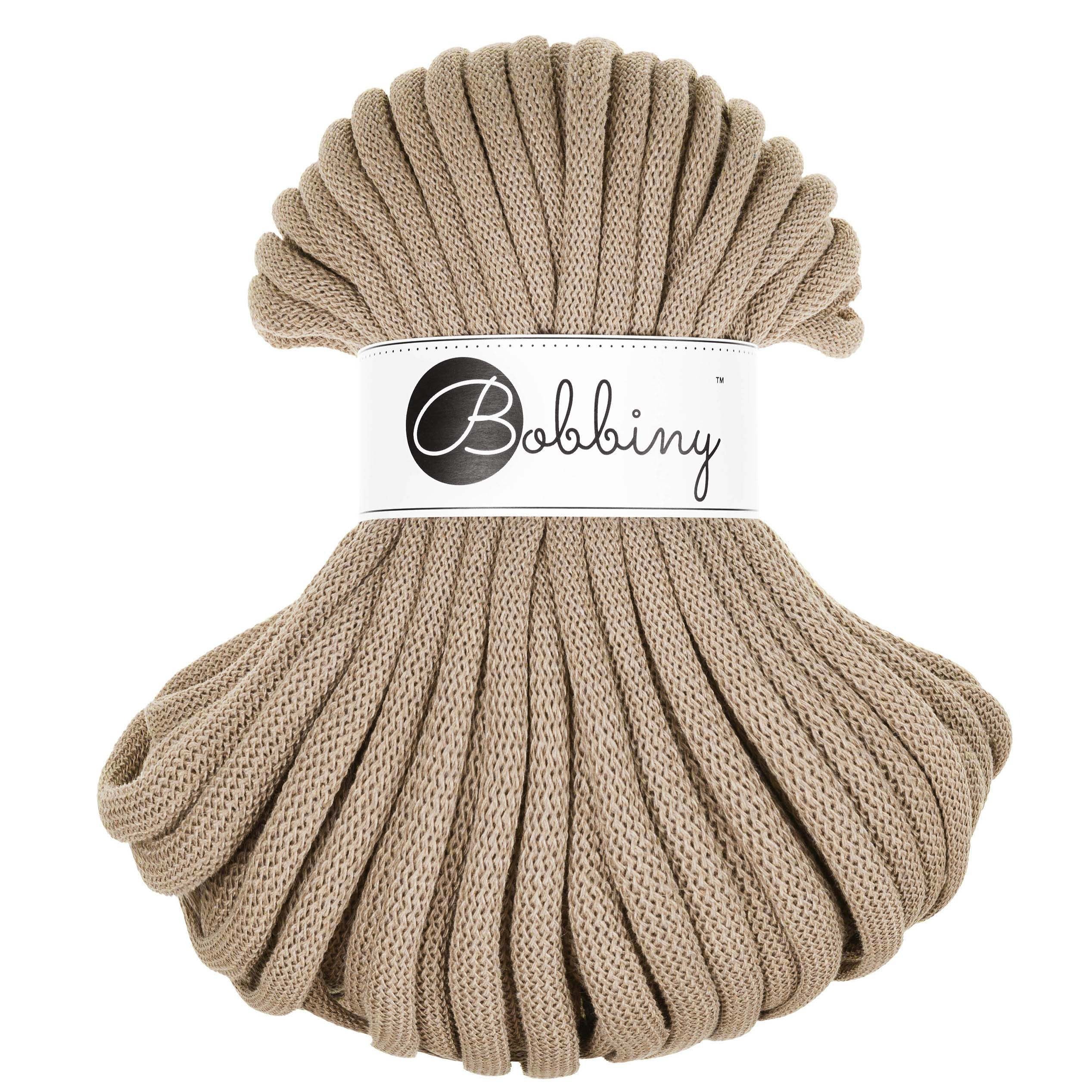 Bobbiny Braided Cords - Jumbo 9mm 30m - Sand – Adelaide Hills Yarn Co.