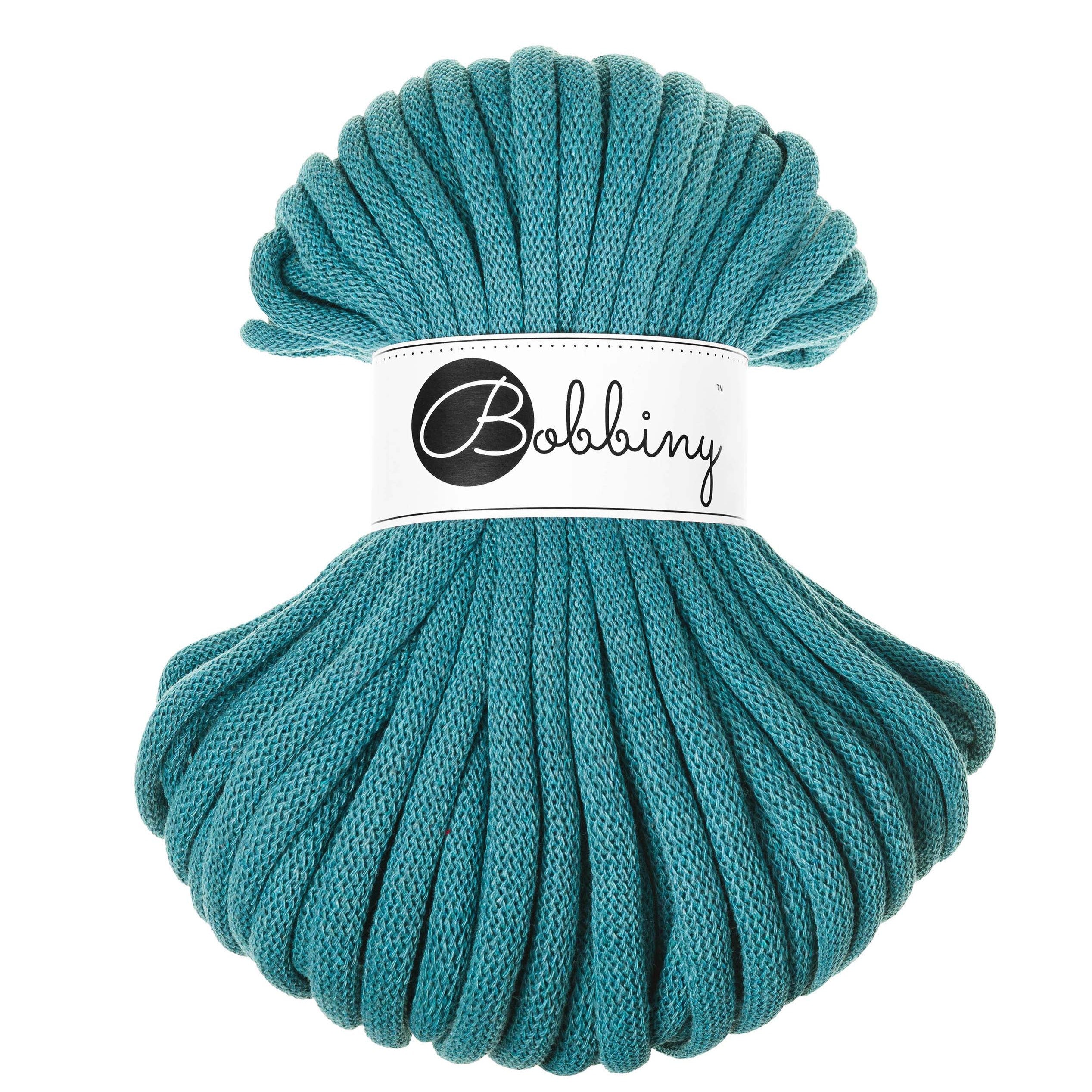 Bobbiny Braided Cords - Jumbo 9mm 30m - Teal – Adelaide Hills Yarn Co.