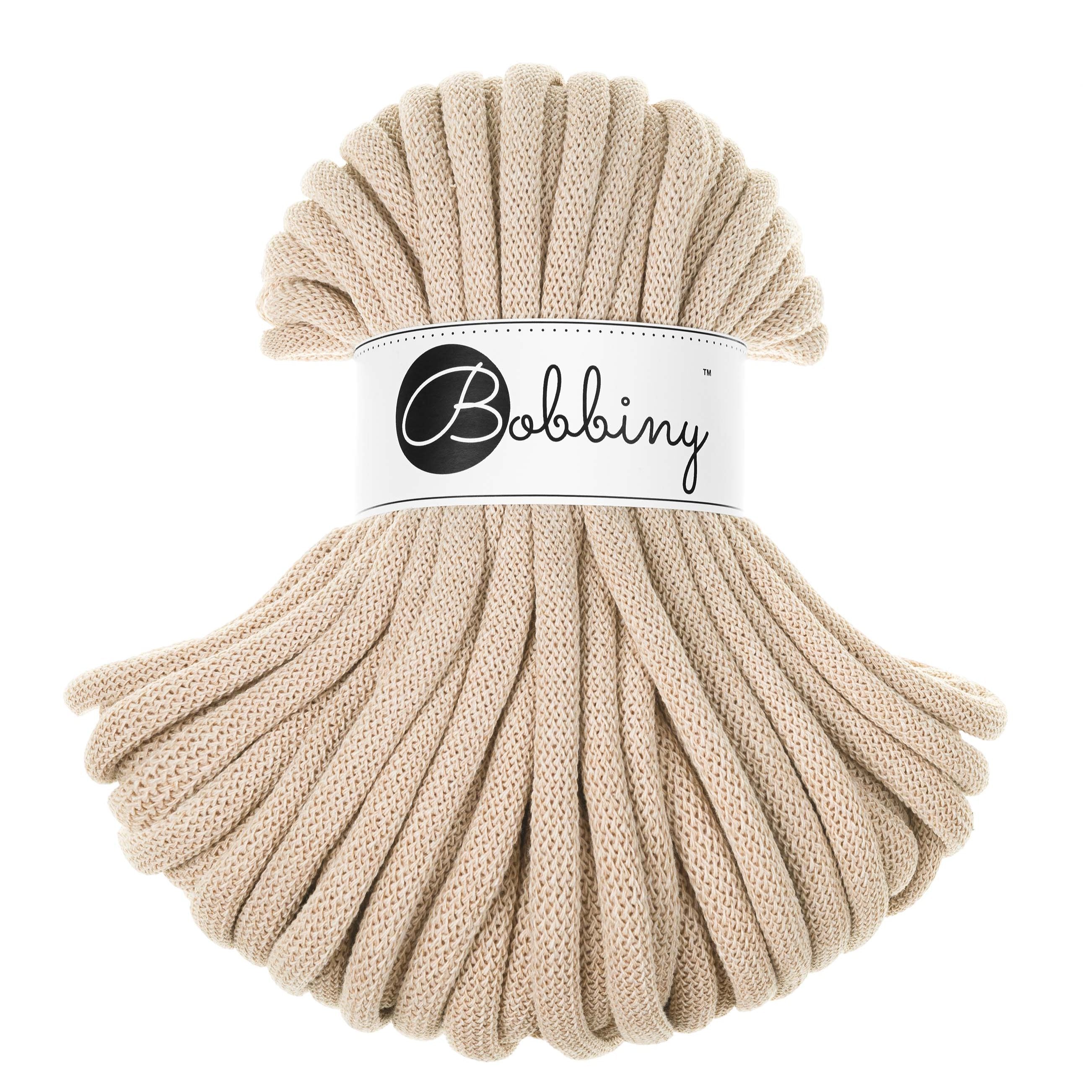 Bobbiny Braided Cords - Jumbo 9mm 30m - Warm Beige – Adelaide Hills ...