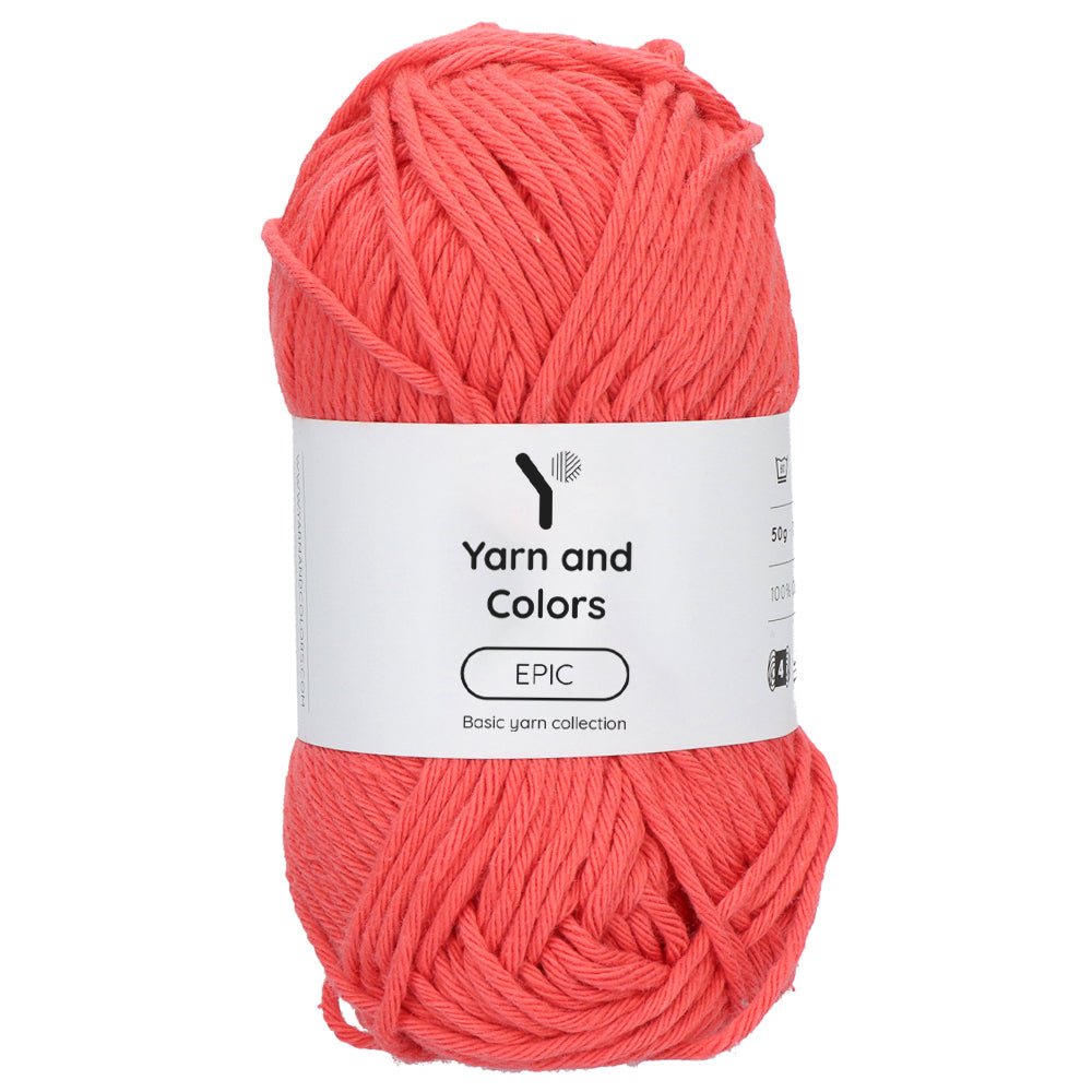Yarn & Colors EPIC Cotton - Coral – Adelaide Hills Yarn Co.