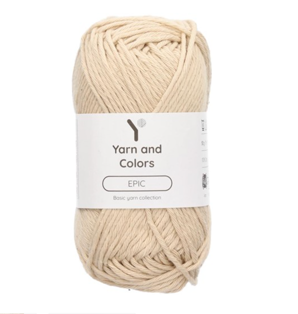 Yarn & Colors EPIC cotton - Sand – Adelaide Hills Yarn Co.
