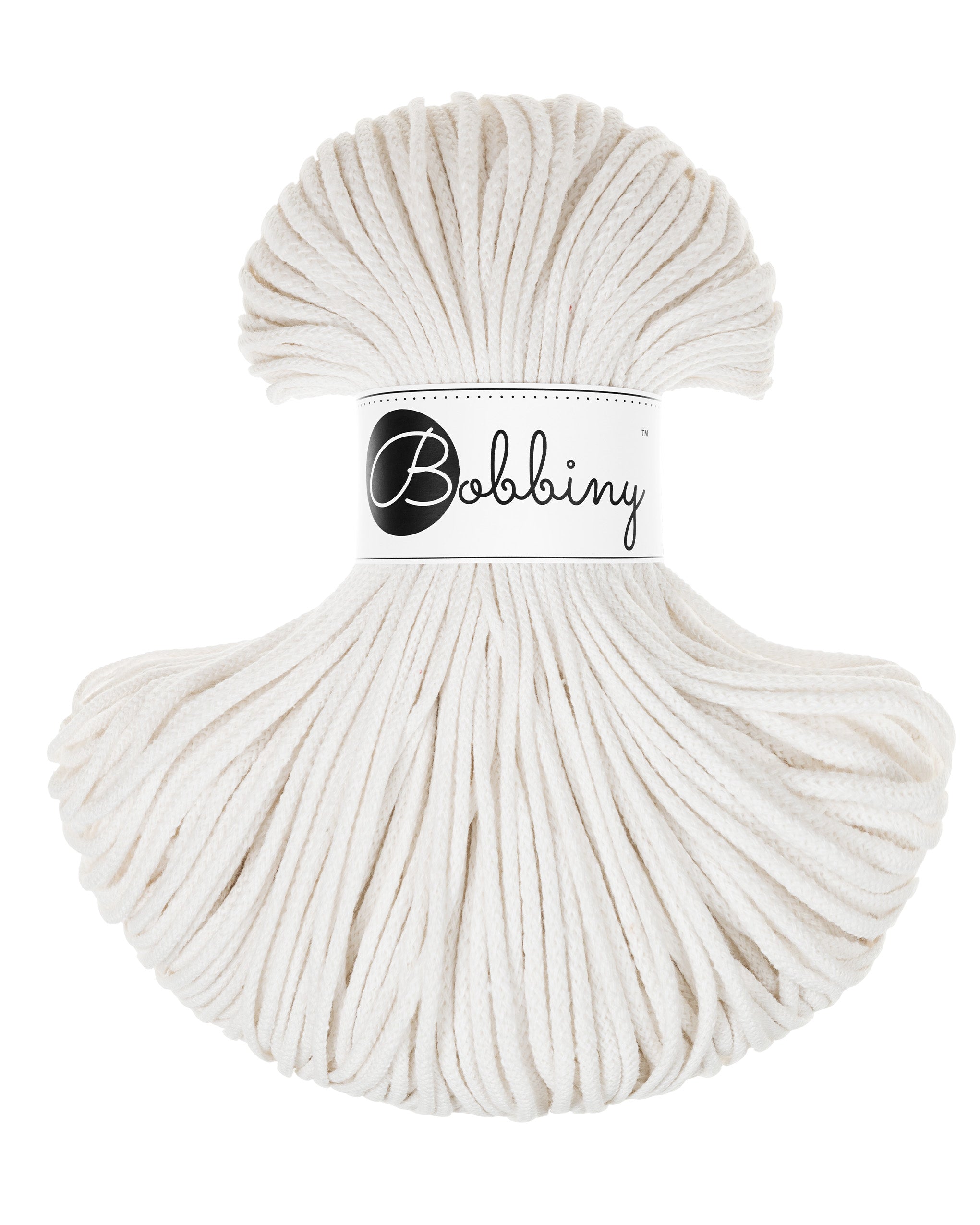Bobbiny Braided Cords - Junior 3mm - Off White – Adelaide Hills Yarn Co.