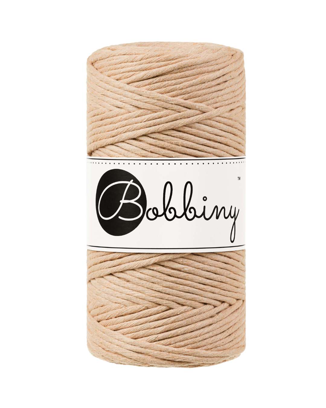 Bobbiny Single Twist Macrame Cord - Premium 3mm - Biscuit – Adelaide ...