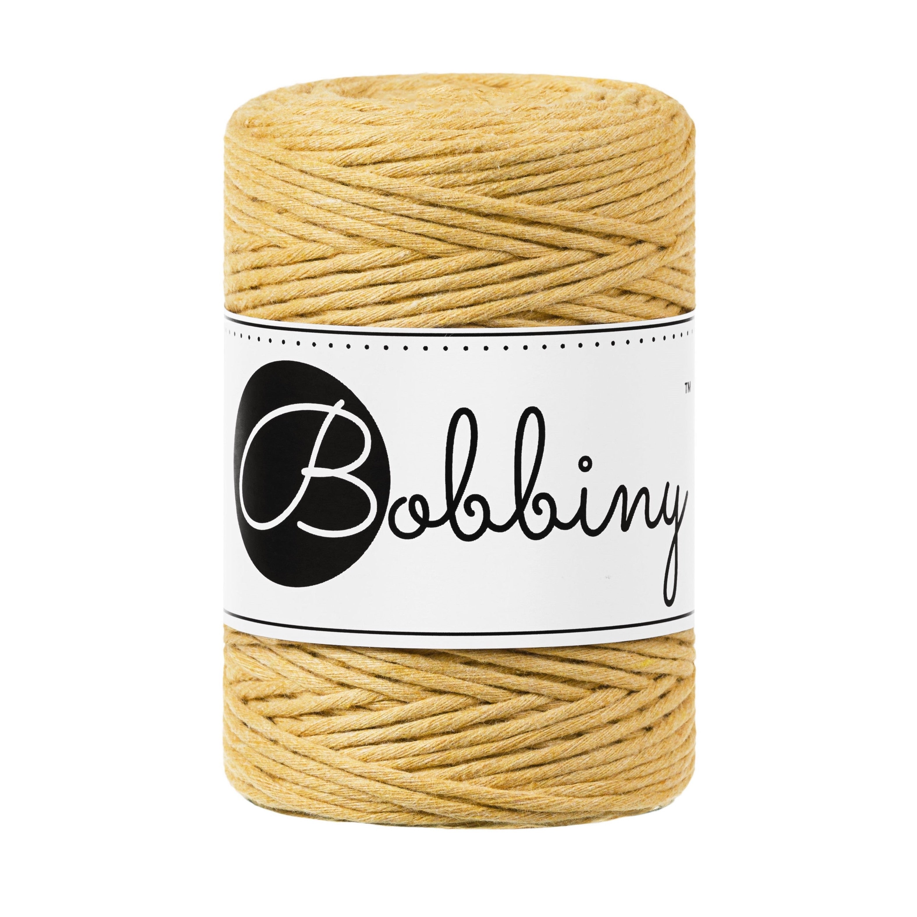 Bobbiny Single Twist Macrame Cord - Baby 1.5mm - Honey – Adelaide Hills ...