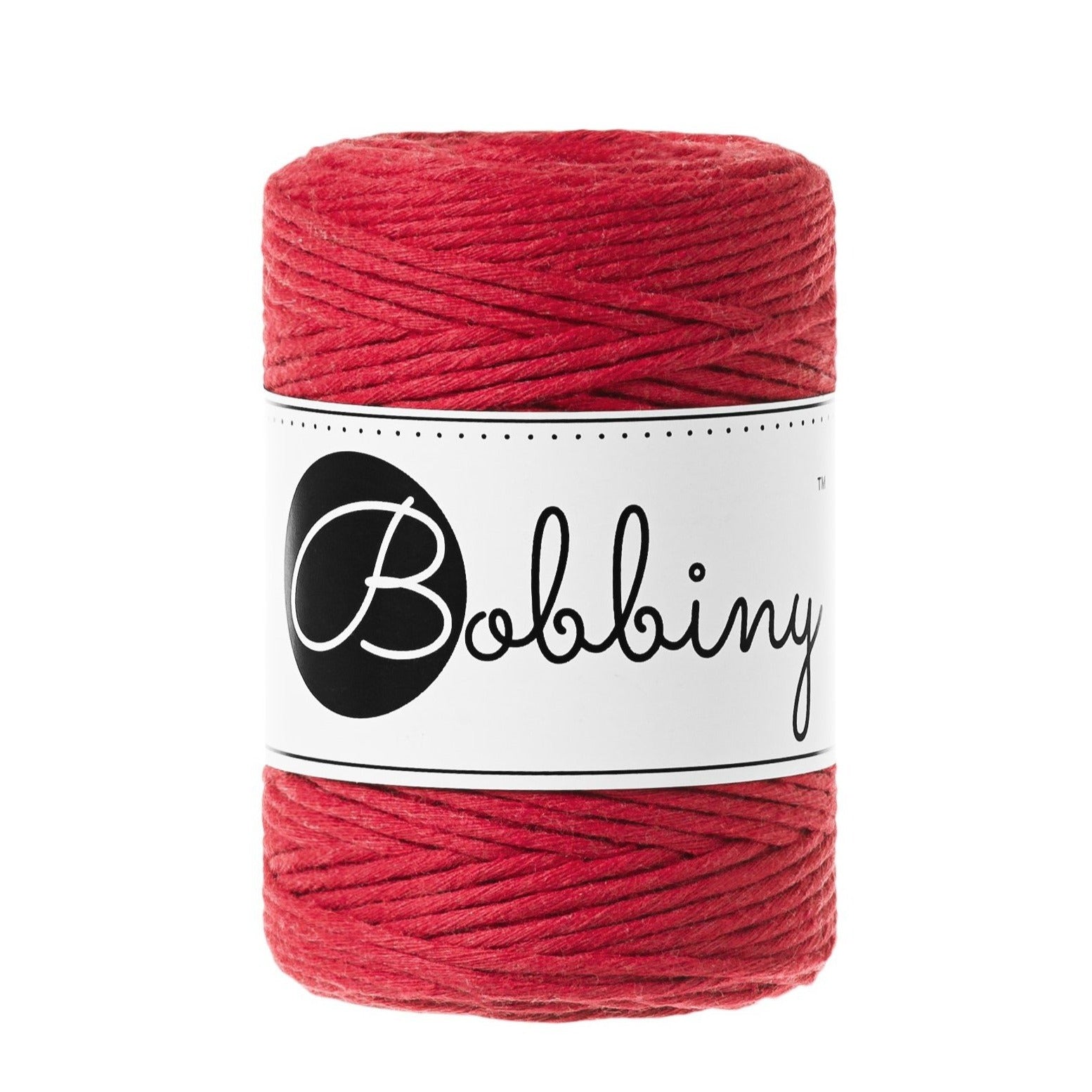 Bobbiny Single Twist Macrame Cord - Baby 1.5mm - Classic Red – Adelaide ...