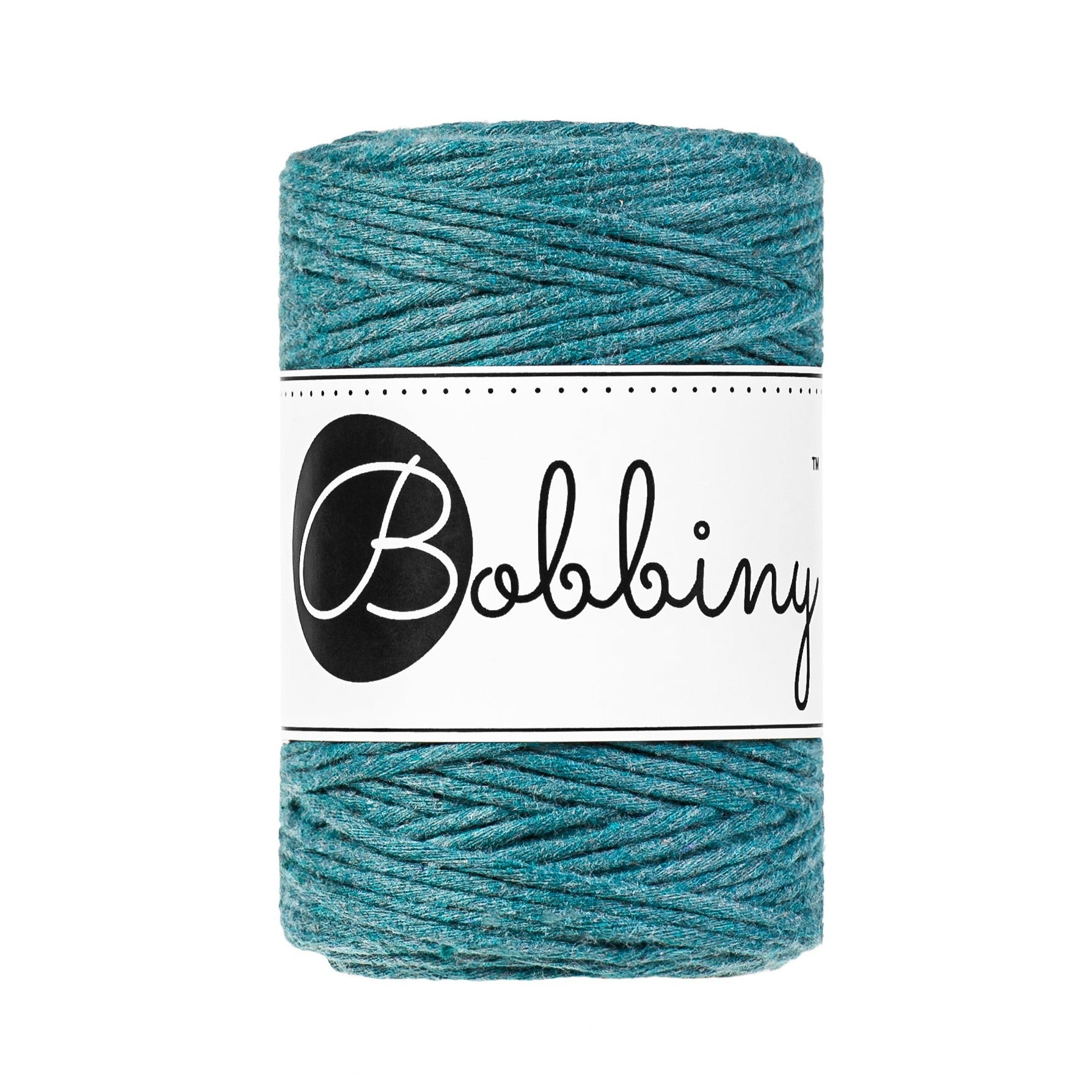 Bobbiny Single Twist Macrame Cord - Baby 1.5mm - Teal – Adelaide Hills ...