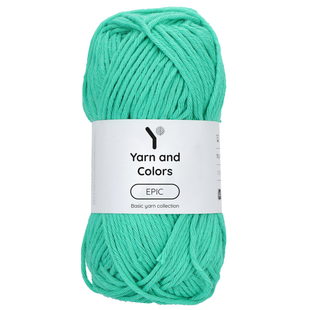 Yarn & Colors EPIC Cotton - Mint – Adelaide Hills Yarn Co.