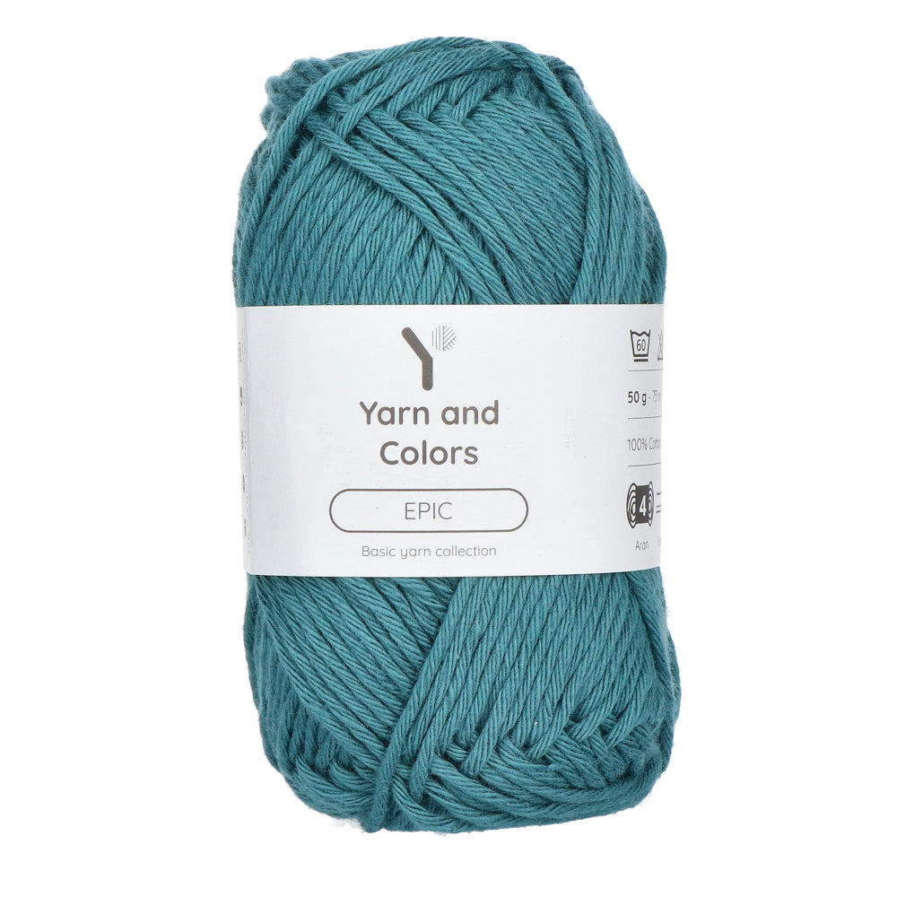 Yarn & Colors EPIC Cotton - Teal – Adelaide Hills Yarn Co.