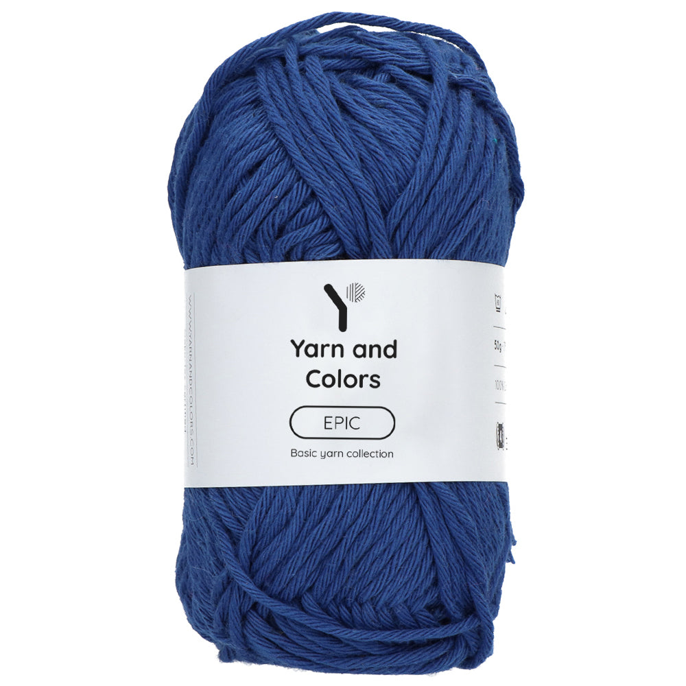 Yarn & Colors EPIC Cotton - Navy Blue – Adelaide Hills Yarn Co.