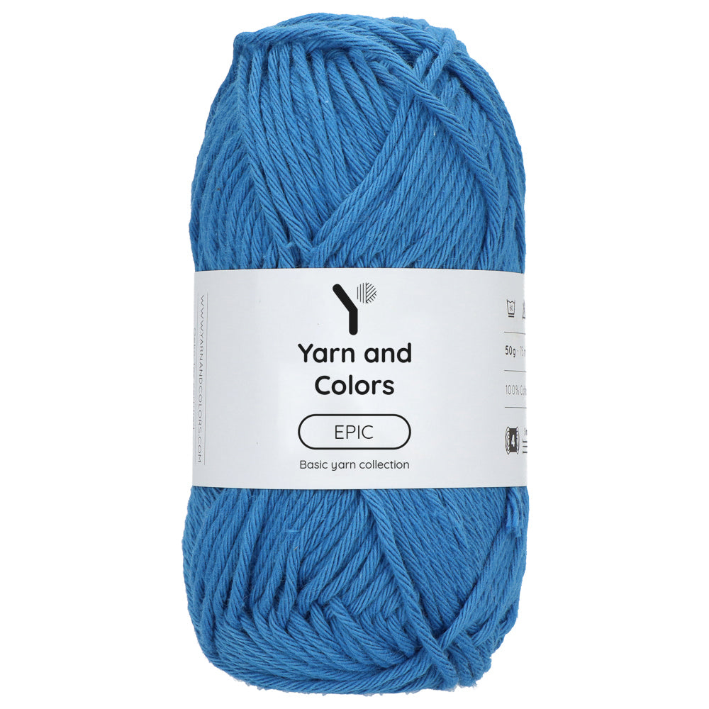 Yarn & Colors EPIC Cotton - Pacific Blue – Adelaide Hills Yarn Co.