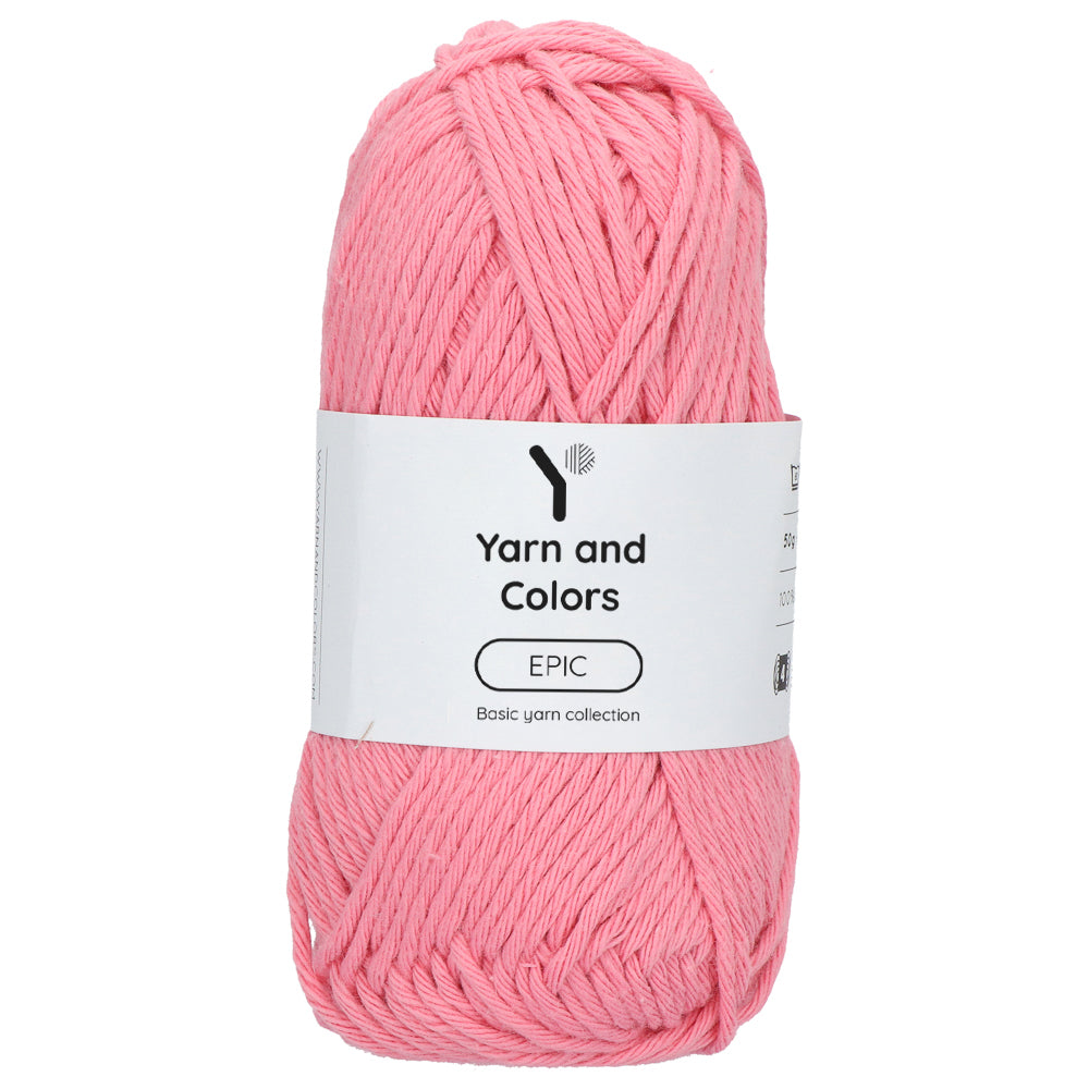 Yarn & Colors EPIC Cotton - Peony Pink – Adelaide Hills Yarn Co.